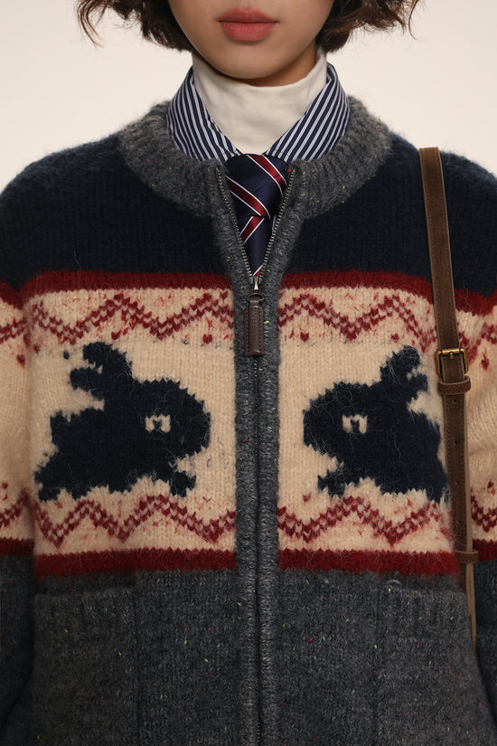 Rabbit Knitted Cardigan | Moromoro – Glitch Cupids